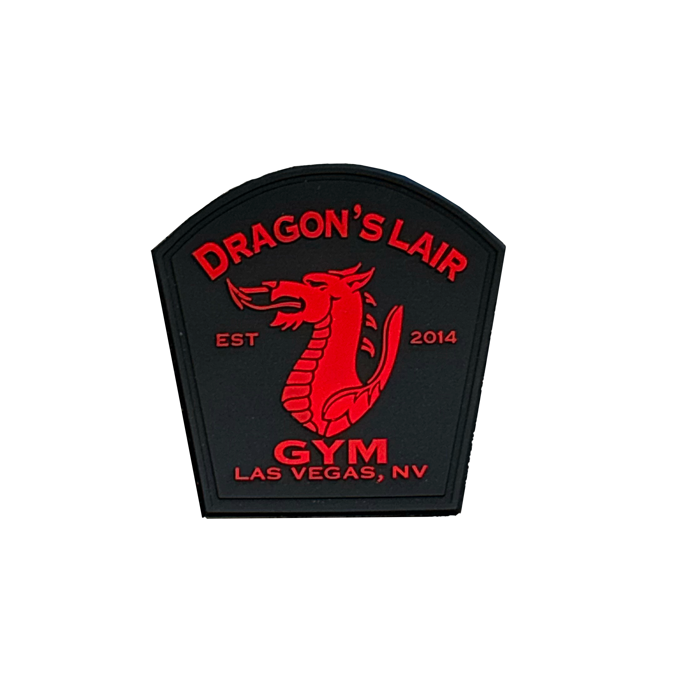 Patch | Dragon's Lair Logo | Black & Red Rubber – Dragon's Lair Gym